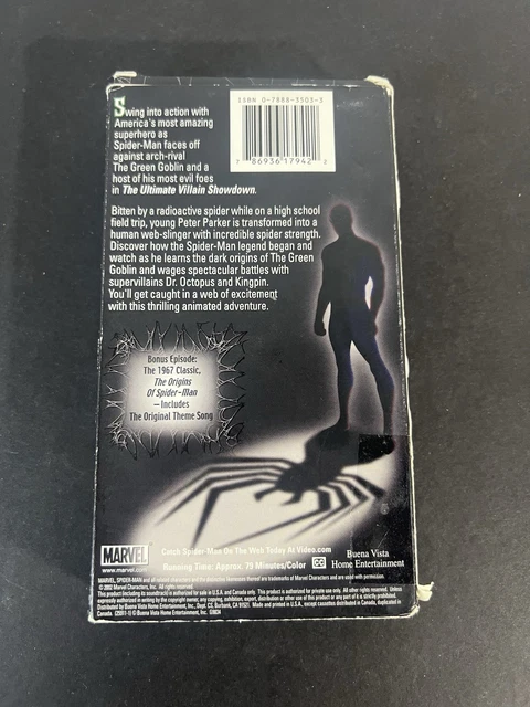 SPIDER-MAN THE ULTIMATE Villain Showdown Vhs | Tested & Works | 2002 ...