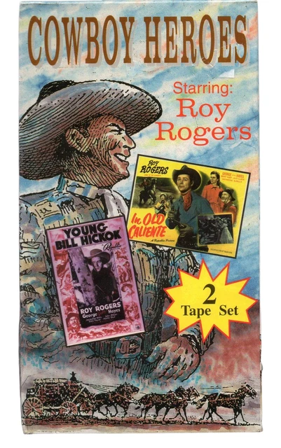 COWBOY HEROES - Starring Roy Rogers (VHS, 2-Tape Set) - 1996 Black ...