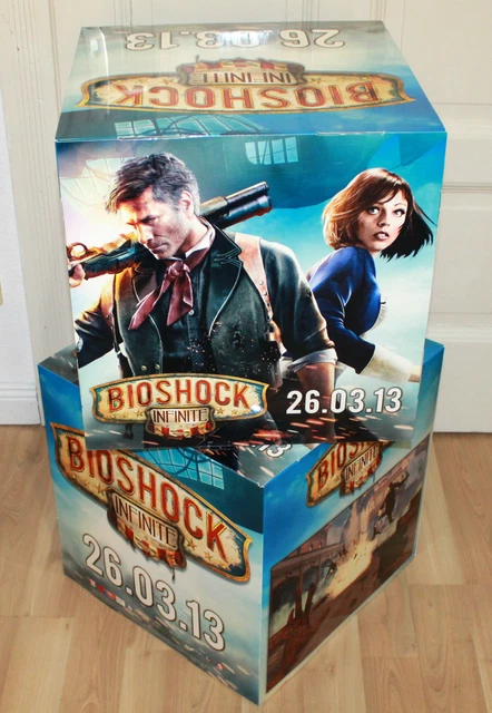 BIOSHOCK INFINITE PROMO Game Store Shop Standee Display Sign Box Cube ...