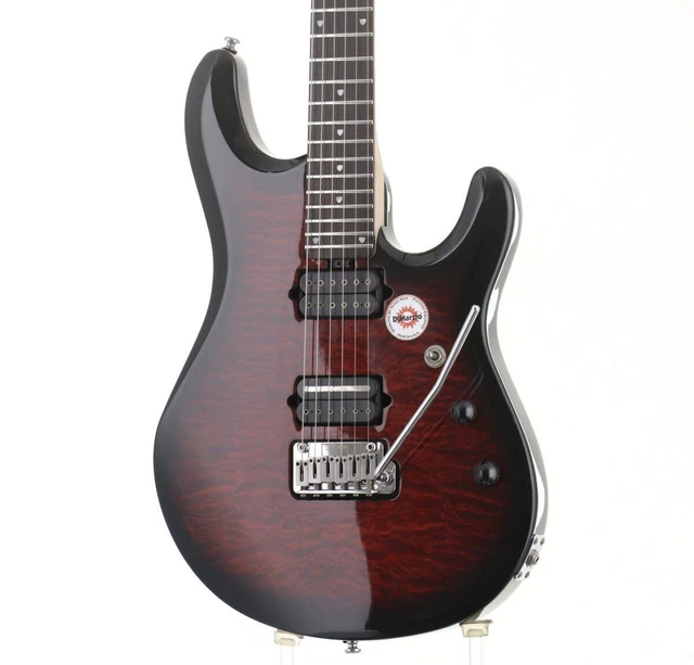 STERLING BY MUSIC MAN JP100D Ruby Red Burst Used Electric Guitar $1,705 ...