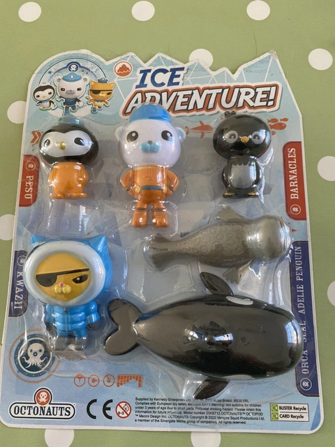 OCTONAUTS ICE ADVENTURE Playset Barnacles Peso Kwazii Orca Seal Penguin ...