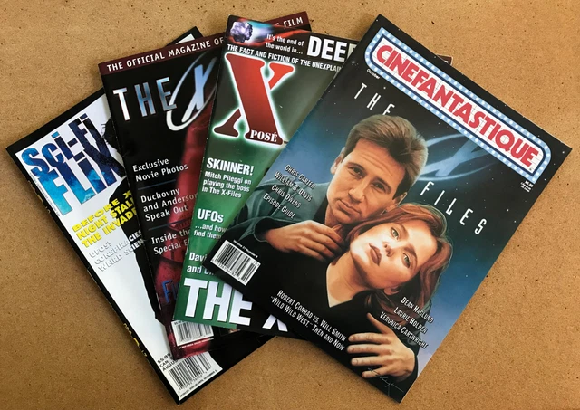 X-FILES MAGAZINE BUNDLE of 4 - Cinefantastique/Xpose/Sci-Fi Flix ...