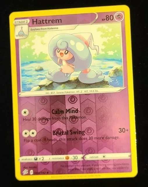 CARTE POKÉMON HATTREM 084/192 Rebel Clash REVERSE HOLO EUR 1,10 ...