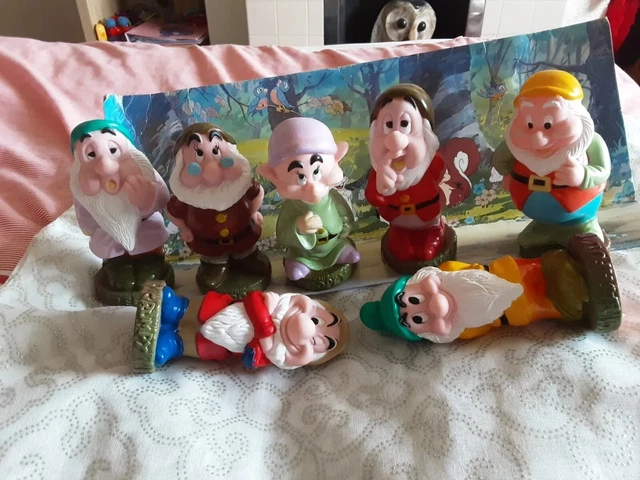 DISNEY SNOW WHITE Seven Dwarfs Dolls in Lovely condition TLC 1990s? £4. ...