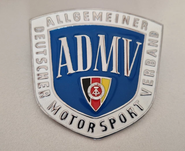 ADMV PLAKETTE DDR Emblem 7x7 cm f. IFA Wartburg Trabant Barkas NEU EUR ...