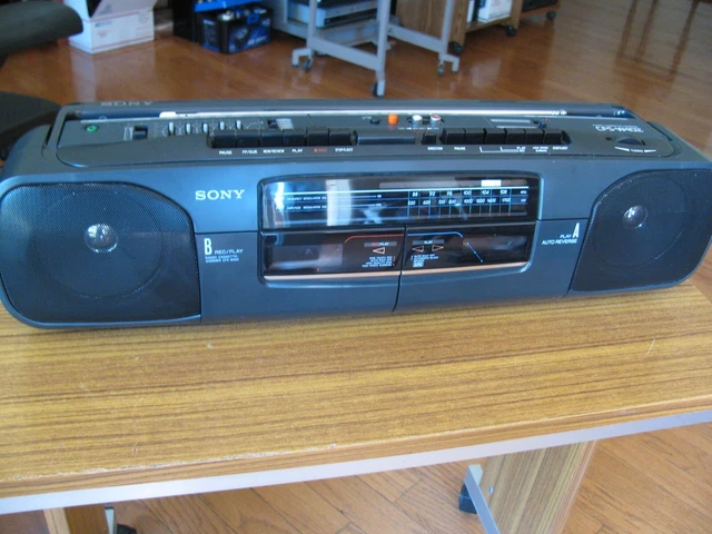 SONY CFS-W402 AM/FM Stéréo Radio/Dual Cassette Deck Lecteur ...