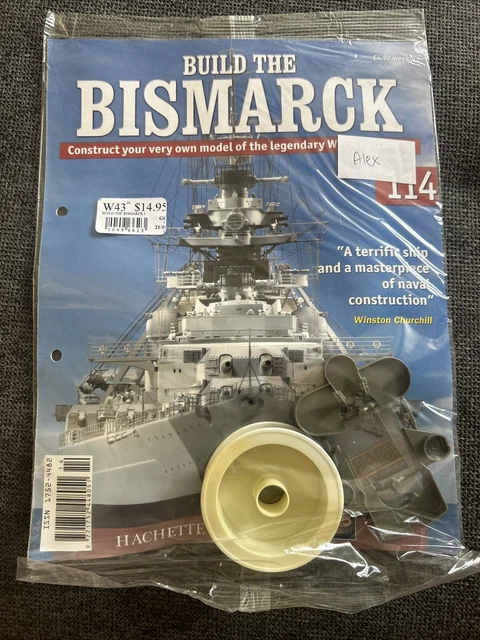 HACHETTE PARTWORKS BUILD the Battleship Model Bismarck Part 114 $18.00 ...