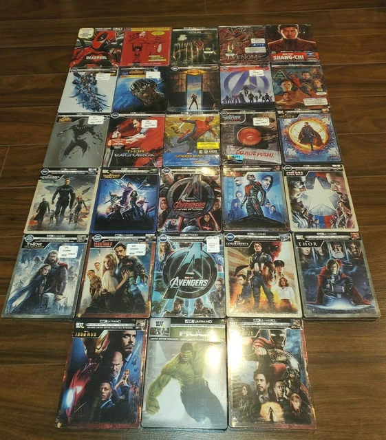 MCU INFINITY SAGA 4K steelbook + Phase 4+Venom+Deadpool $7,000.00 ...