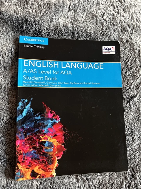 ENGLISH LANGUAGE A Level Student Book Revision Guide AQA £13.00 ...