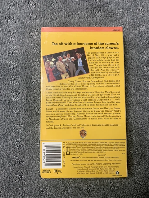 CADDYSHACK MOVIE 1984 (2005) Vhs Watermark Bill Murray Chevy Chase ...