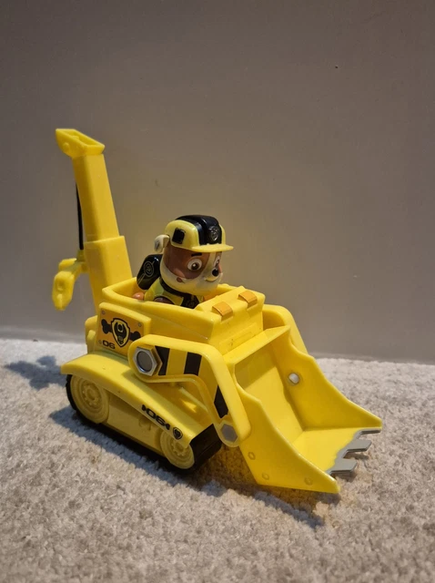 PAW PATROL RESCUE Rubble's Bulldozer Crane Digger Includes Rubble ...