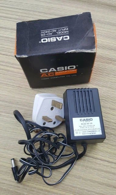 VINTAGE CASIO COMPUTER Co Model Ad-2S Ac Adaptor 240V Ac To Dc 3V Boxed ...