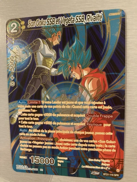 CARTE DRAGON BALL Super Son Goku SSB Et Végéta SSB Bt21-078 SPR EUR 10,00 - PicClick FR
