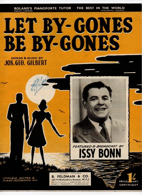 SONG SHEET LET BY-GONES BE BY-GONES Issy Bonn 1946 £1.68 - PicClick UK