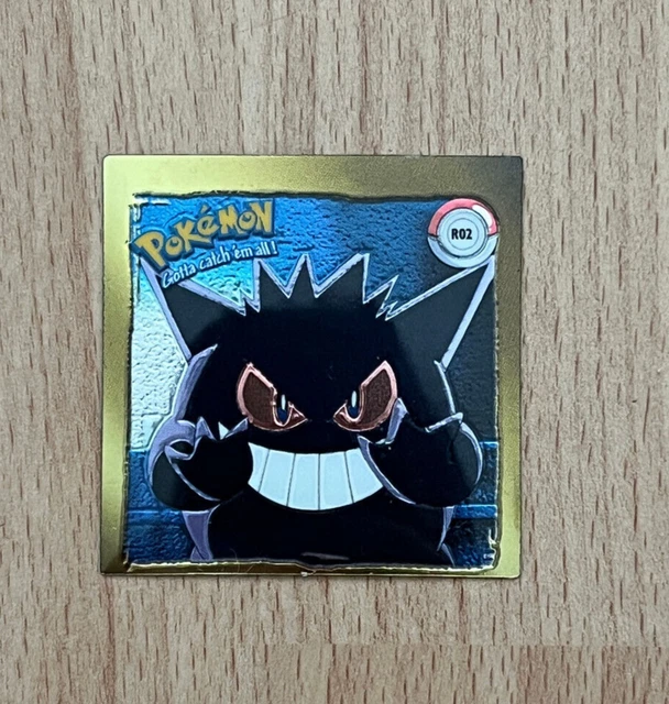GENGAR GOLD PRISM I R02 I Pokémon TCG Artbox I 1999 Pokemon Stickers ...