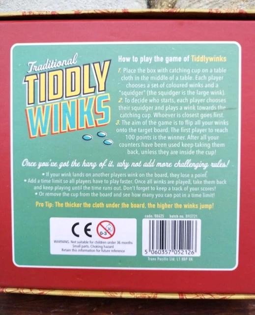 RETRO BAZAAR TRADITIONAL Old Fashioned Tiddly Winks Family Game £1.99 ...