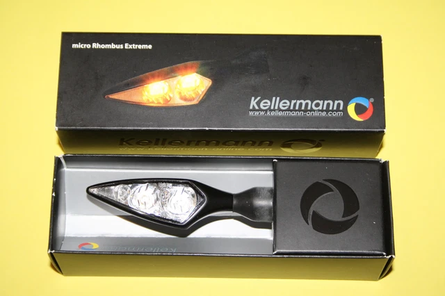 166.250 KELLERMANN BLINKER Micro Rhombus Extreme schwarz VR/HL neu FR RL new EUR 68,73 - PicClick DE