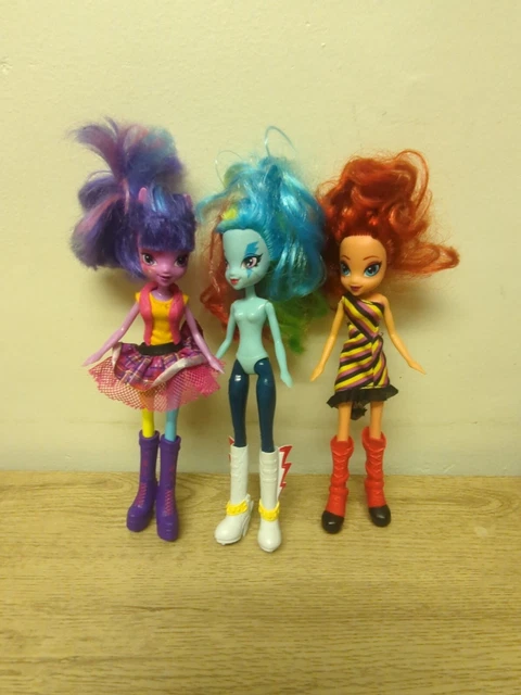 MY LITTLE PONY Equestria Girls Dolls Bundle Rainbow Dash Sunset Shimmer £4.99 - PicClick UK