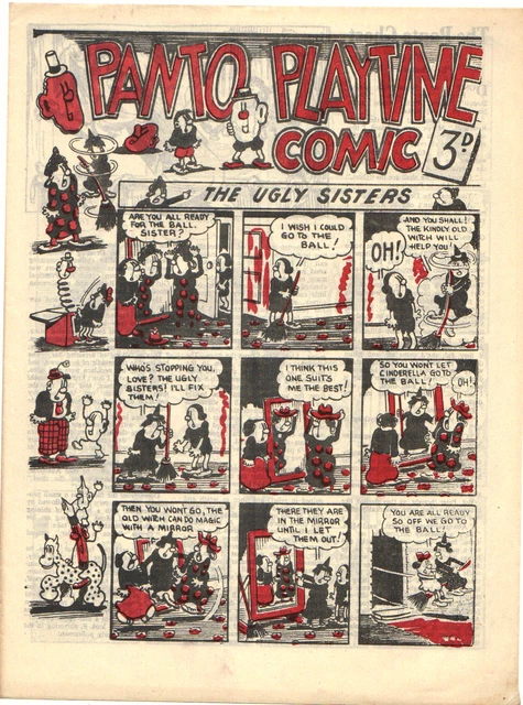 PANTO PLAYTIME COMIC #1 (Hotspur) Rare 1948 Fraser-a Near Mint 3d ...