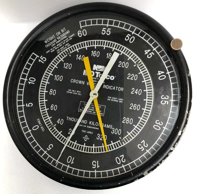 NOV MD TOTCO Martin Decker We6K0750 Weight Indicator Gauge With ...