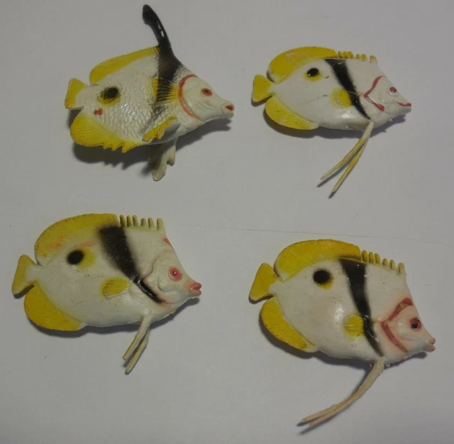 LOT DE 4 Poissons Prior En Plastique Vintage Jouet Publicitaire EUR 15 ...