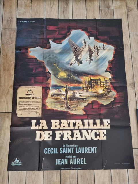 AFFICHE CINÉMA ORIGINALE. La bataille de France/Jean Aurel - 1964 EUR ...