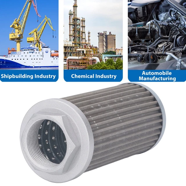 OIL FILTER ELEMENT Tubular Connection Hydraulic Suction Valve Metal ...