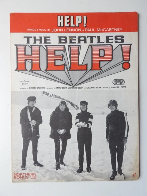 HELP! - The Beatles original 1965 sheet music Northern Songs £13.99 ...