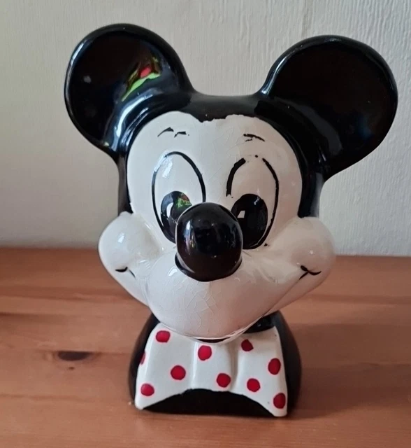 WALT DISNEY 1960S Ceramic "Mickey Mouse" Money Box £10.00 - PicClick UK
