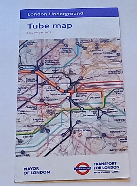 TRANSPORT FOR LONDON - Tube Map - London Underground - Harry Beck - Nov ...
