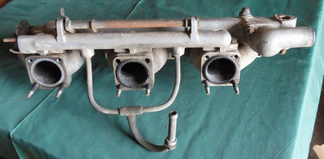 JAGUAR 3.8 TRIPLE Carb Inlet Manifold Mk10 3.8. XK150 conversion Inlet ...