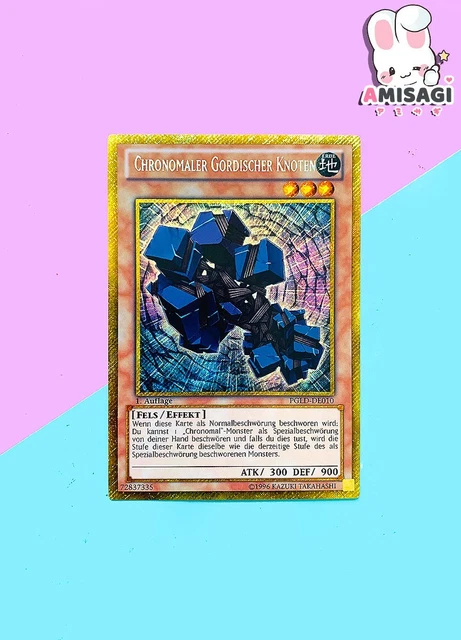 YU-GI-OH! CARD CHRONOMALER Gordian Knot PGLD-DE010 Gold Secret German £ ...