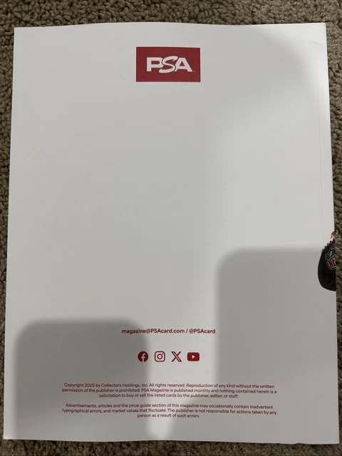 PSA MAGAZINE SEPTEMBER 2025 Jayden Daniels Volume No. 45 £0.73 ...