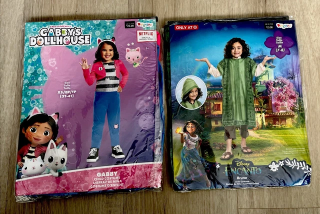 DREAMWORKS GABBY’S DOLLHOUSE Costume 3T-4T & Disney Encanto Bruno 7-8 M ...