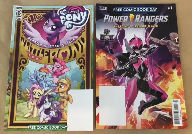 MIGHTY MORPHIN POWER Rangers + My Little Pony BD gratuit FCBD 2020 NEUF ...