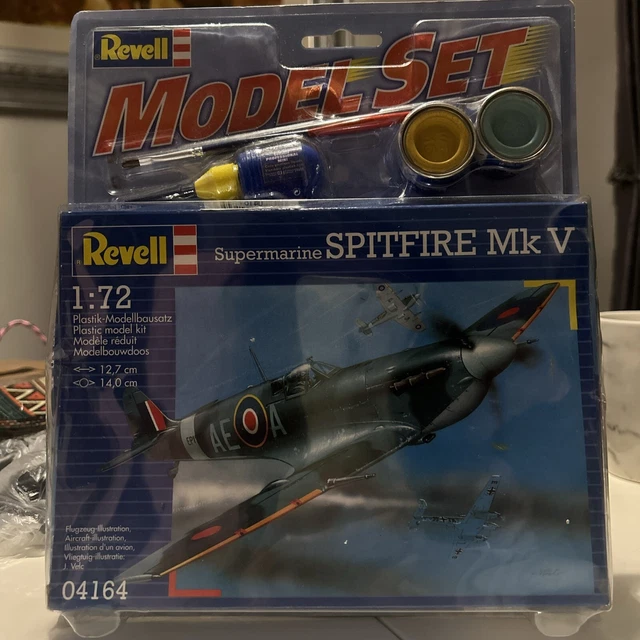 REVELL MODEL SET 04164 1:72 Supermarine Spitfire Mk V Sealed £4.00 ...