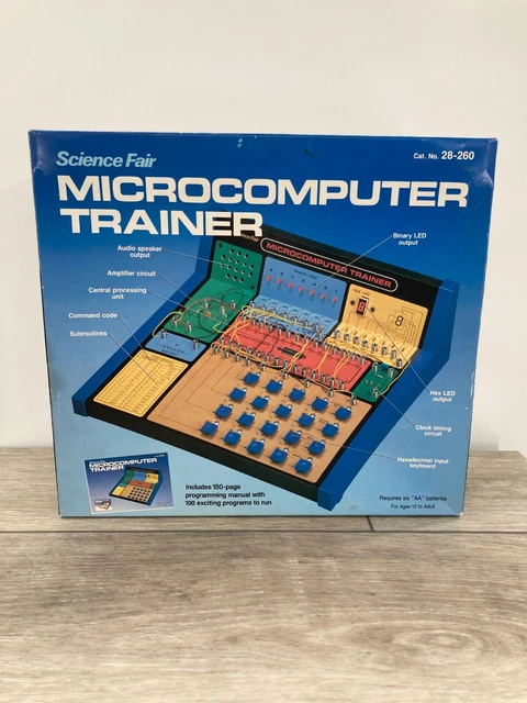 SCIENCE FAIR MICROCOMPUTER Trainer Radio Shack Tandy 28 260 Battery ...