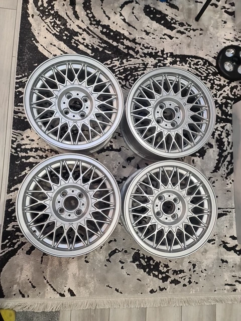 BMW E30 GENUINE 15" BBS Alloy Wheel Set - 7J - 4x100 (REFURBISHED) £500 ...