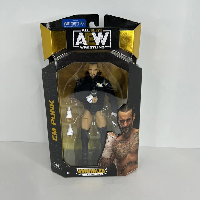 JAZWARES AEW UNRIVALED Collection #89 CM Punk 7" Action Figure Walmart ...