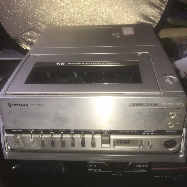 HITACHI VT-7000E TOP Loader Video Cassette Recorder VHS Grey VCR ...