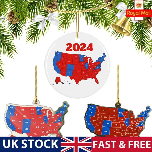 2024 ELECTION RESULTS Map Presidential Election Map Christmas Tree ...