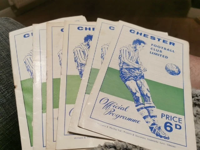 6 X CHESTER FC Home Programmes 1960s - Pls see description. £3.00 ...