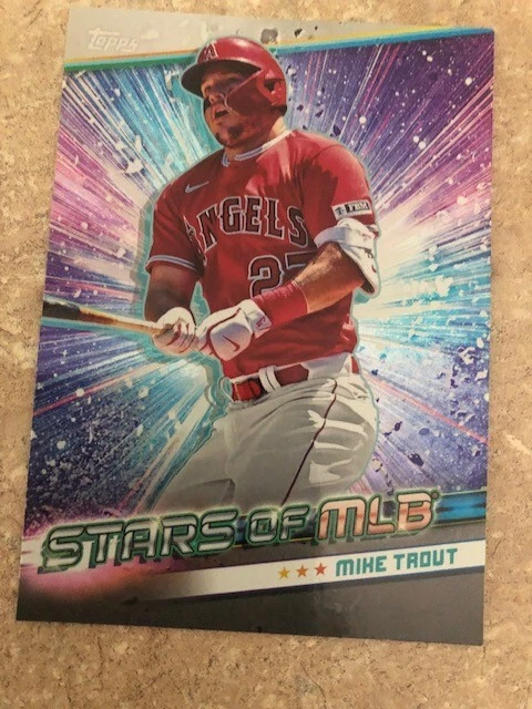 CARTE DE BASEBALL Mike Trout ANGELS - Stars of MLB - SMLB-2 2024 Topps ...