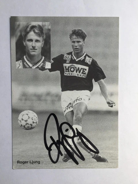 AUTOGRAMM ROGER LJUNG-ADMIRA Mödling-NS SCHWEDEN-Ex-MSV Duisburg ...