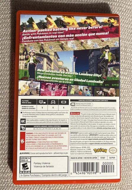 POKÉMON LEGENDS: Z-A Nintendo Switch 2 Edition $69.39 - PicClick CA