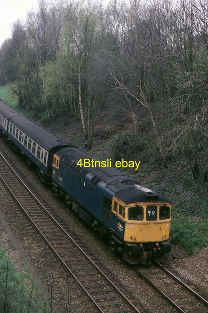 ORIGINAL 35MM SLIDE British Rail Class 33 33009? 1970's £1.50 - PicClick UK