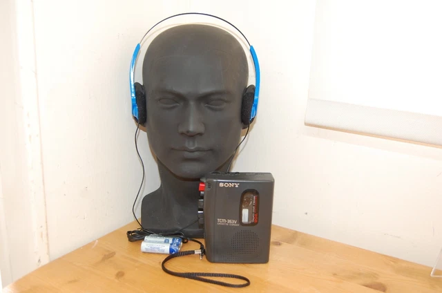 REFURBISHED SONY CASSETTE-CORDER TCM-353V Dictaphone Portable Cassette ...