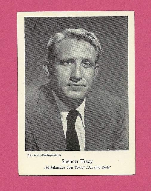 SPENCER TRACY VINTAGE Movie Film Star German Card $9.95 - PicClick CA