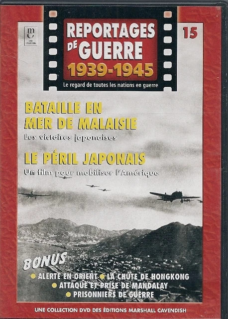 DVD DOCUMENTAIRE--REPORTAGES DE Guerre 1939-1945 Vol 15--Bataille Mer Malaisie EUR 4,00 ...