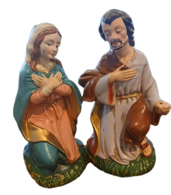 VINTAGE FONTANINI JOSEPH Nativity Figure Italy Papier Mache 8inch ...